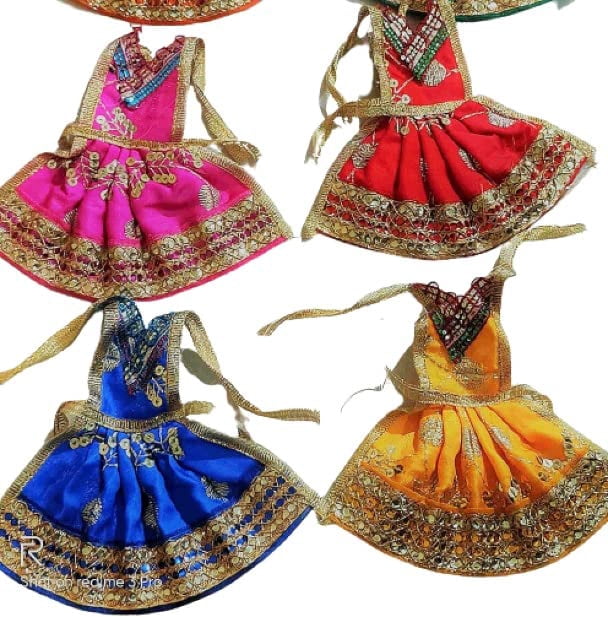 C R Tradelink Set of 4 Radha Rani Poshak Navratri Special Devi MATA ...