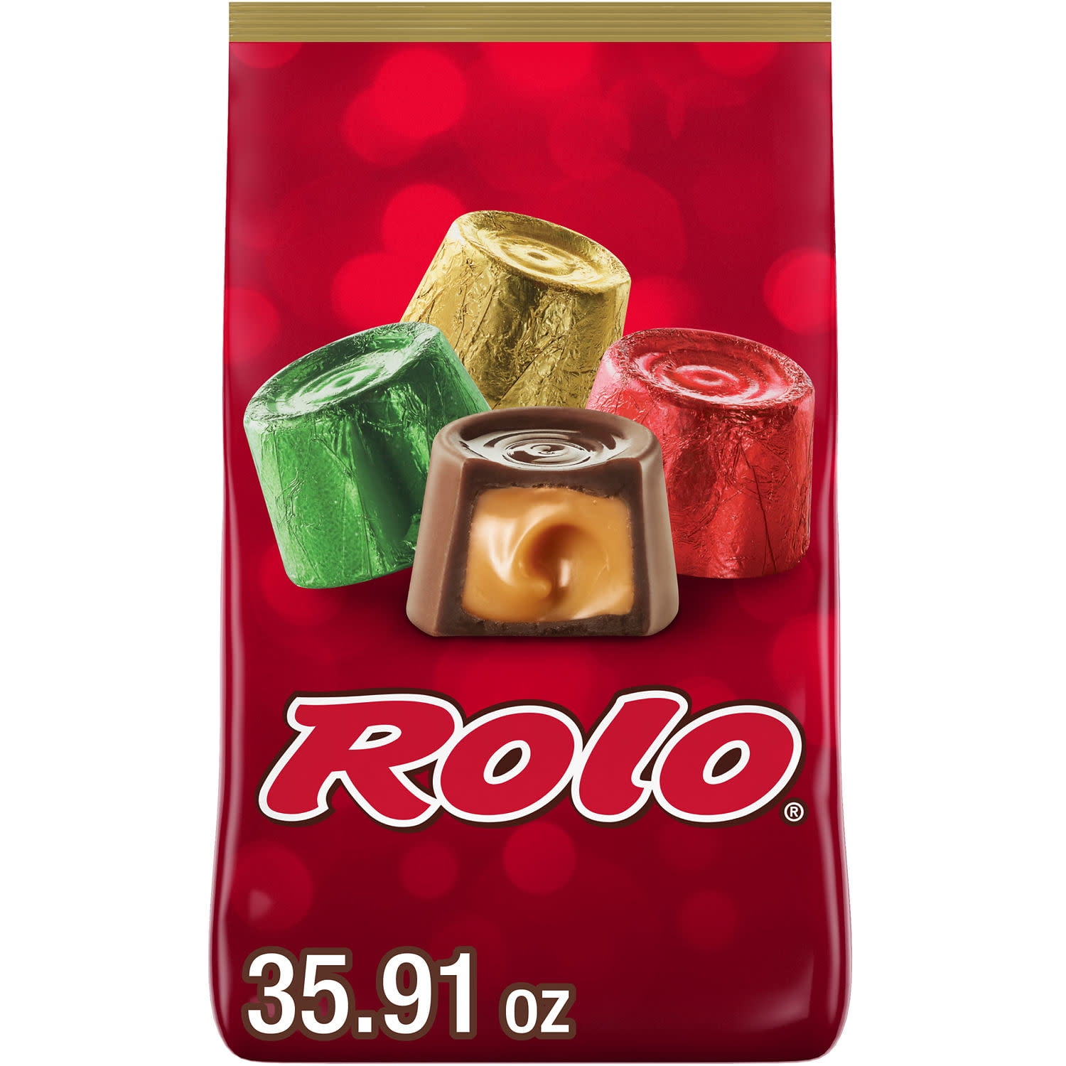 Rolo Rich Chocolate Caramels Christmas Candy, Bag 35.91 oz - Walmart.com