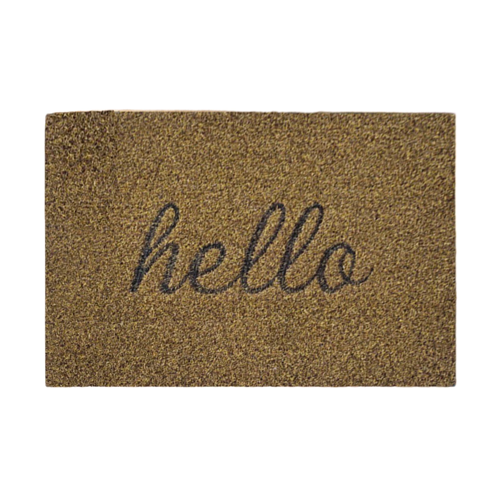C Realistic Faux Grass Doormat 40X60 Cm With "Hello" Text, Pvc Scraping ...