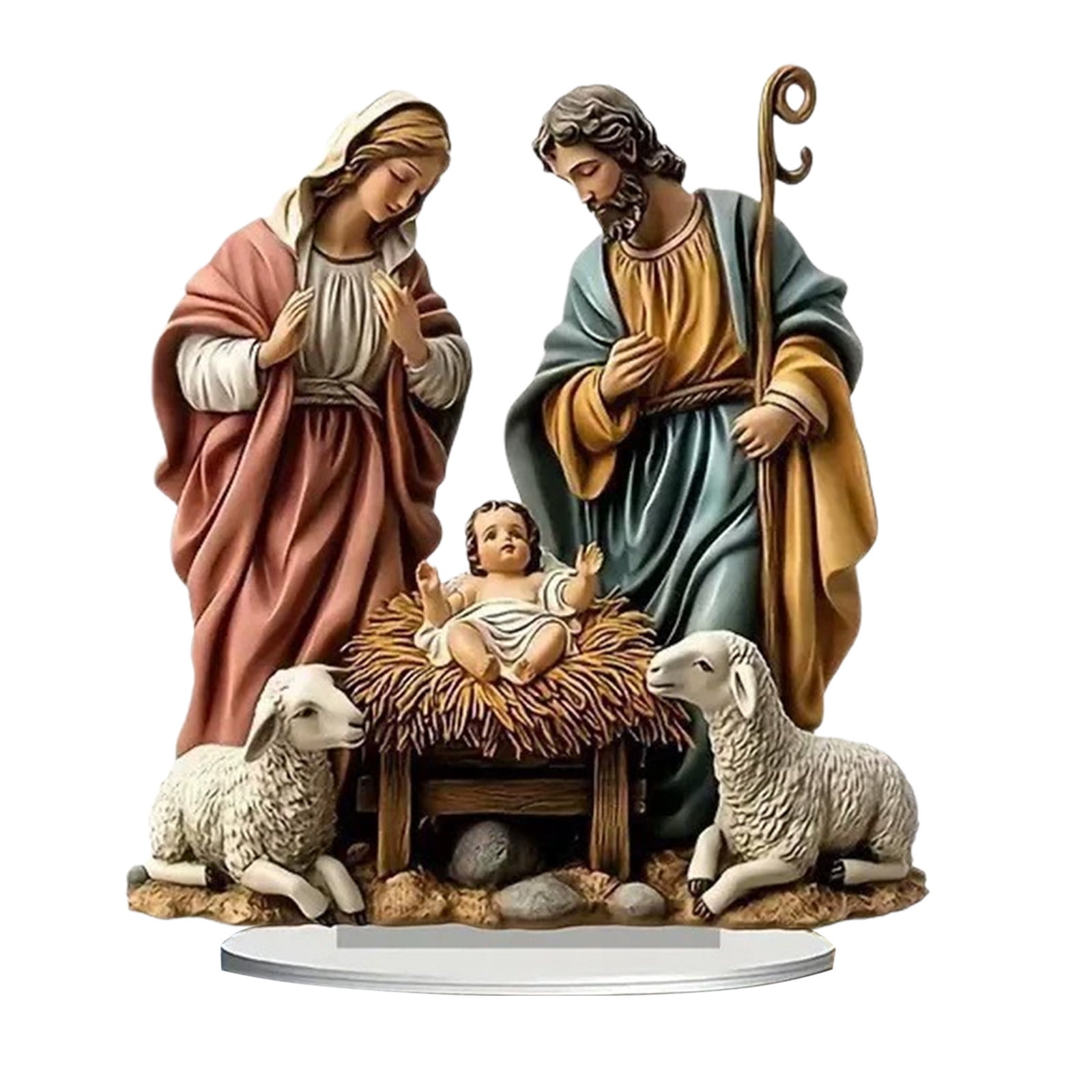 C Rectangular Acrylic Holiday Sign 8.6X7.8X3.14 Inch For Mantel Shelf ...