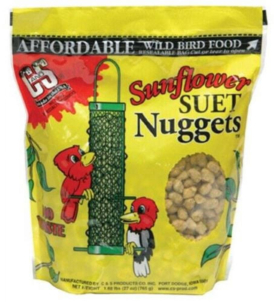 C&S 06110 27 oz Sunflower Seed Suet Nuggets Wild Bird Food - Walmart.com