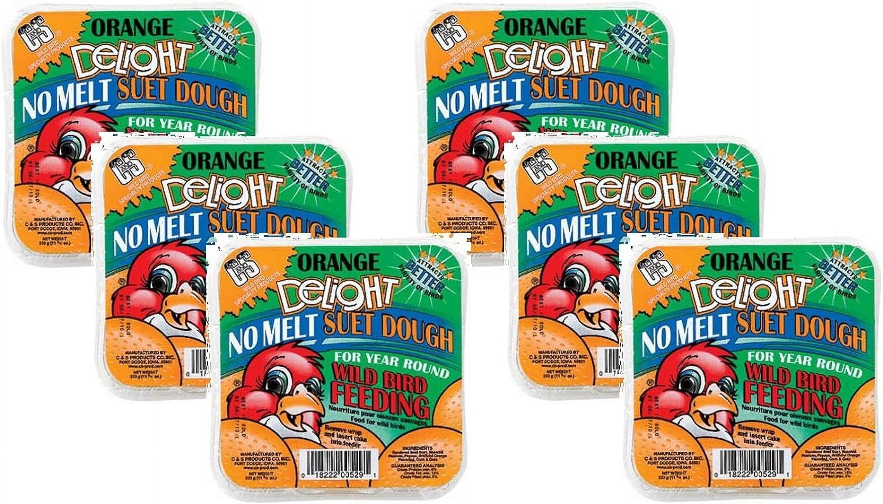 C & S Products Orange Delight Suet Dough Wild Bird Food - No Melt - 11. ...