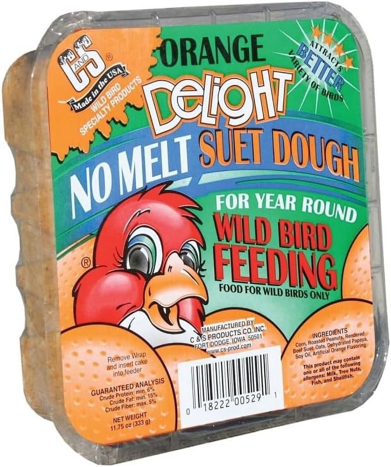 C&S Delight CS12529 No-Melt Bird Suet Dough 11.75 oz - Walmart.com