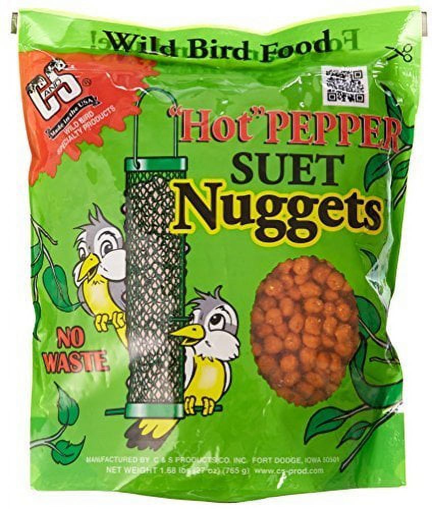 C&S Nuggets CS06107 Bird Food, High-Energy, Hot Pepper Flavor, 27 oz ...