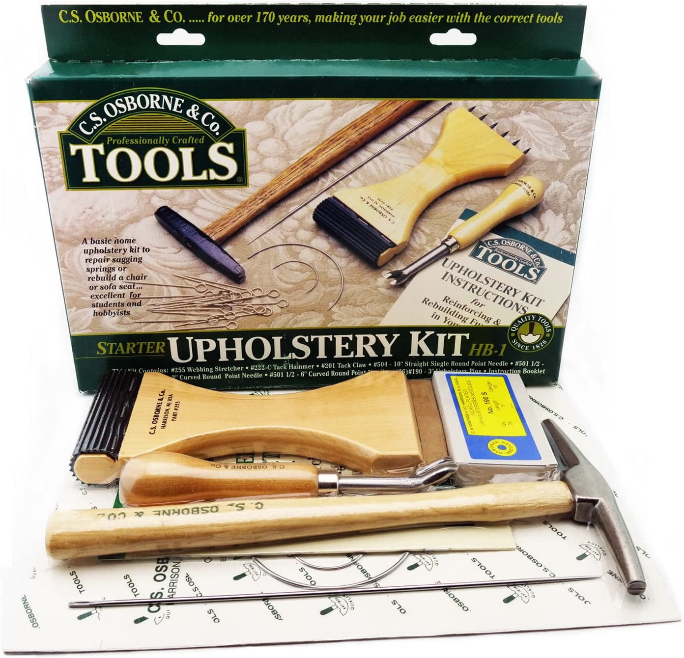 C.S. Osborne Starter Upholstery Kit HB-1 Professionally Crafted Tools - Walmart.com
