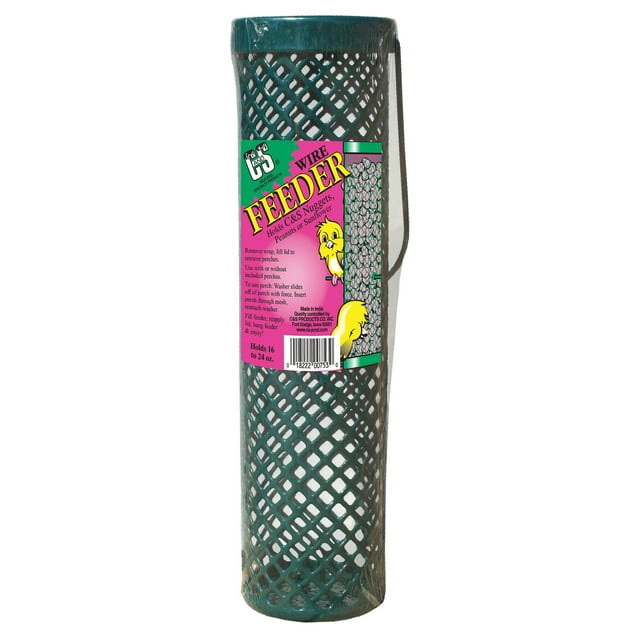 C&S Products Green Wire Suet Nugget or Ball Wild Bird Suet Feeder ...