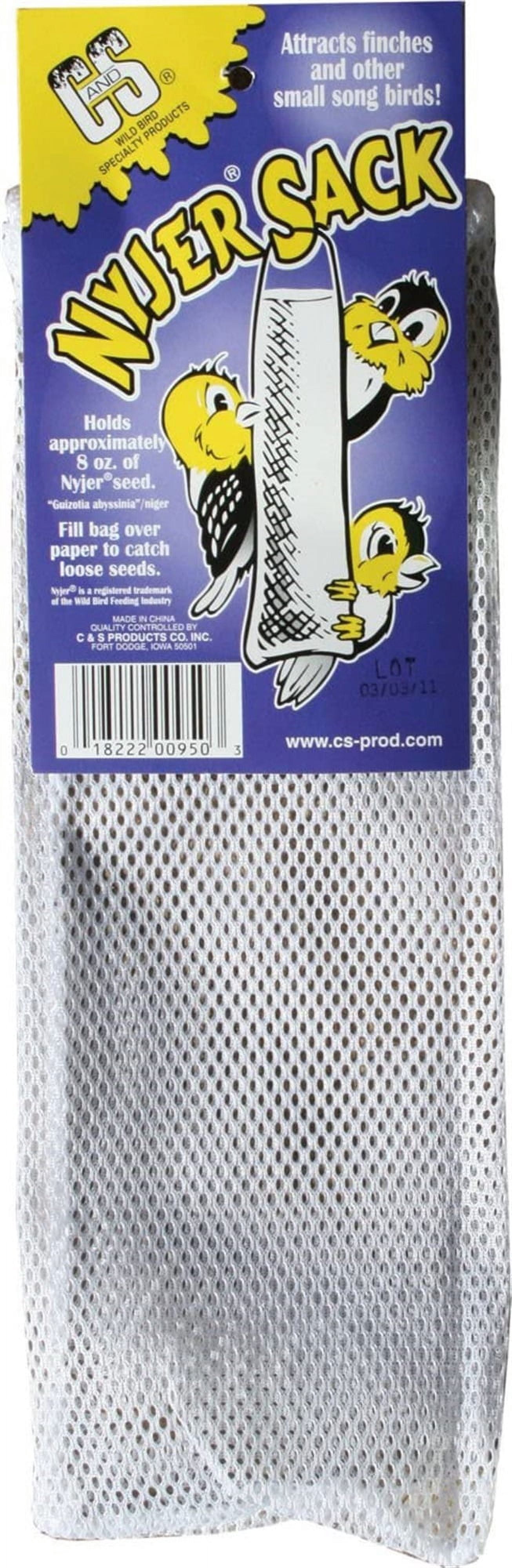 C & S Products Thistle Sack Bird Feeder, White - Walmart Business Supplies