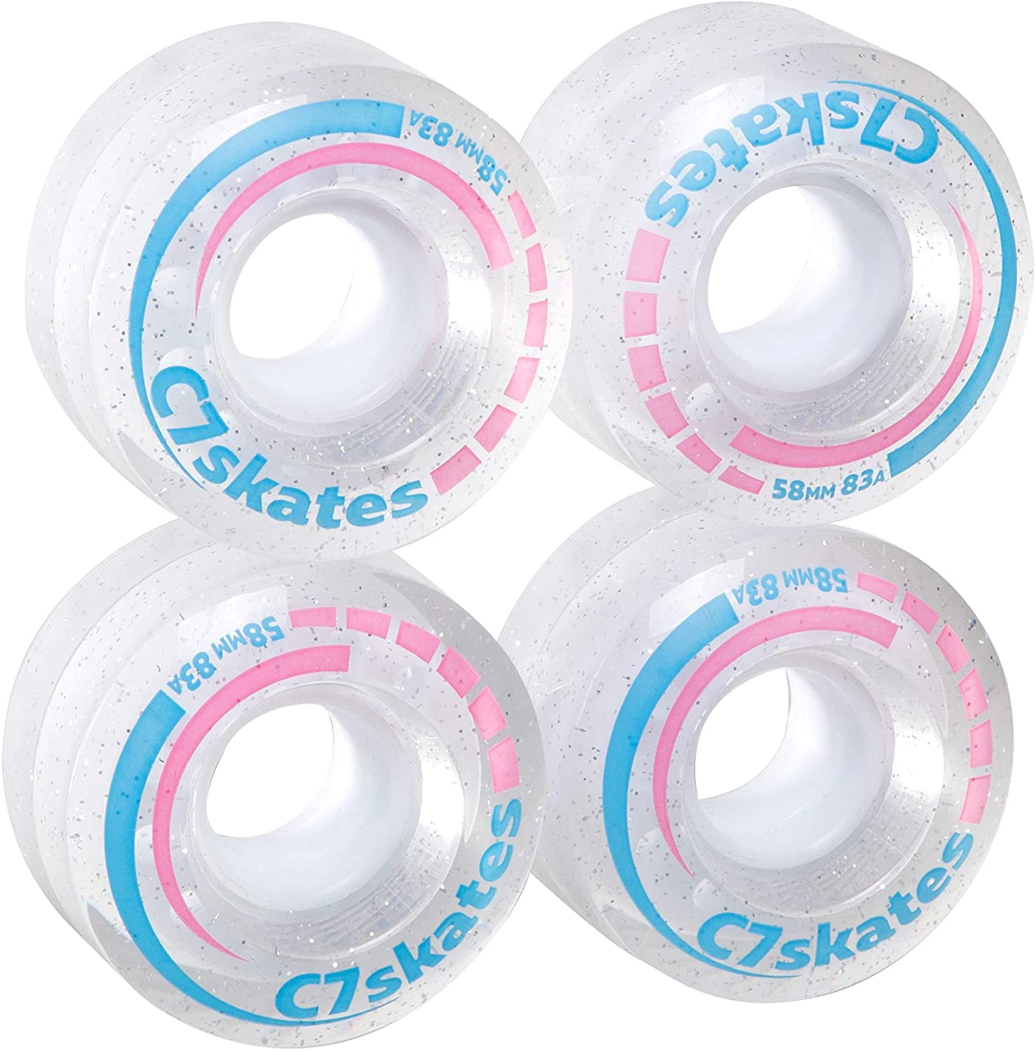 C SEVEN C7skates 83A PU 58x33mm Quad Roller Skate Wheels (Wonderland ...