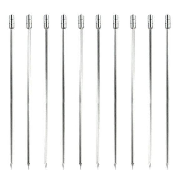 C Set Of 10 Reusable Stainless Steel Cocktail Picks Type C Food-Grade ...