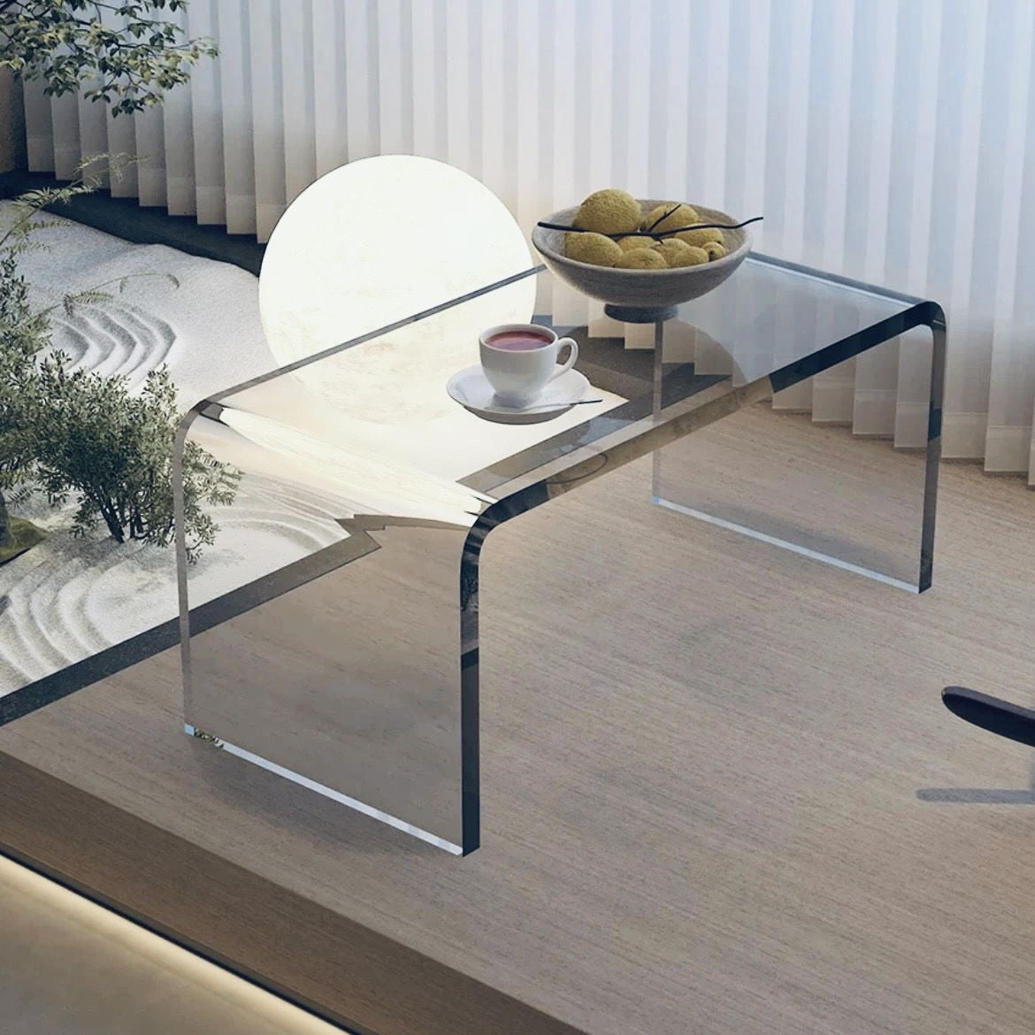 C Shape Side Table Small Simple Modern Coffee Table Suitable for Living ...