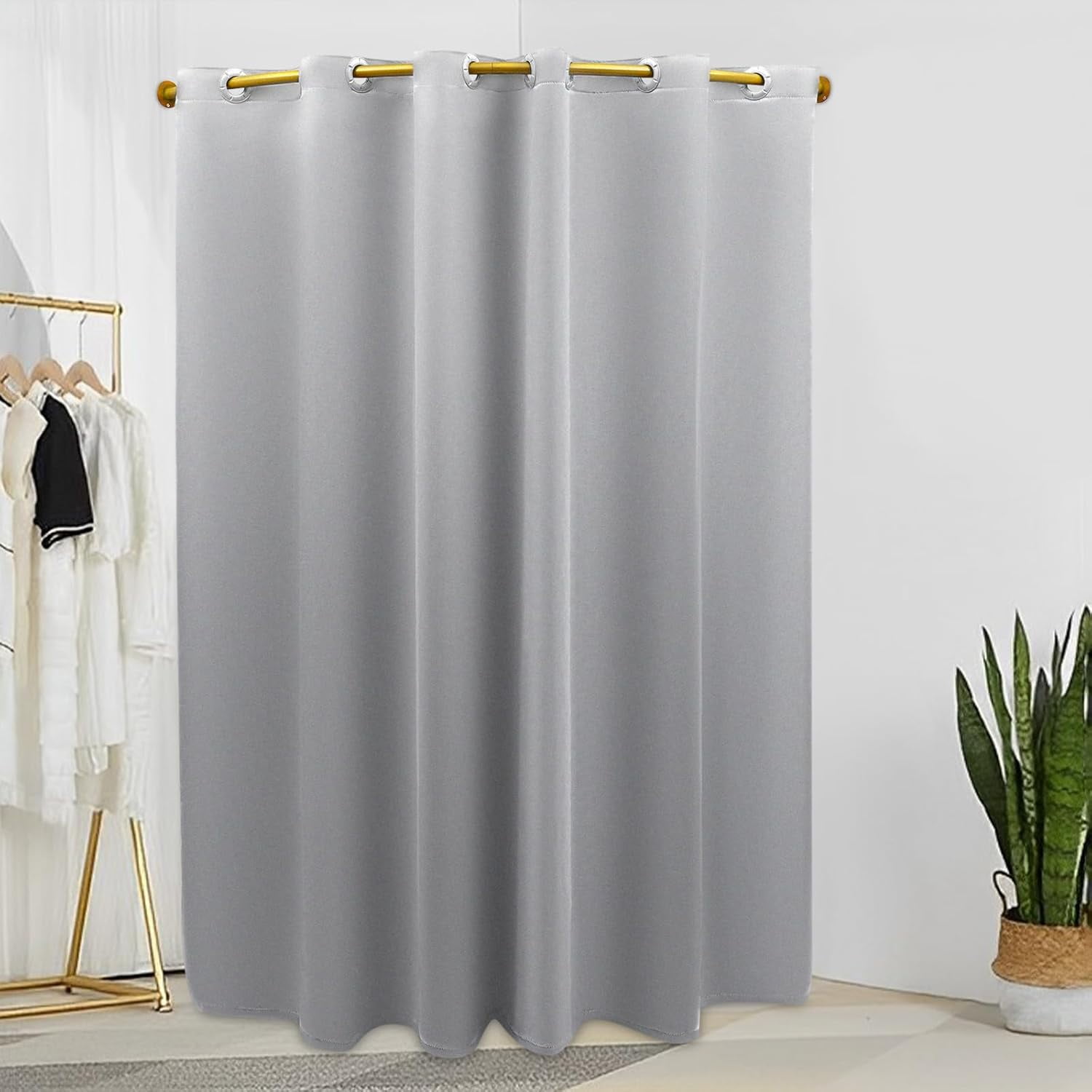 C-Shaped Clothing Store Fitting Room Wall-Mounted Changing Room ...