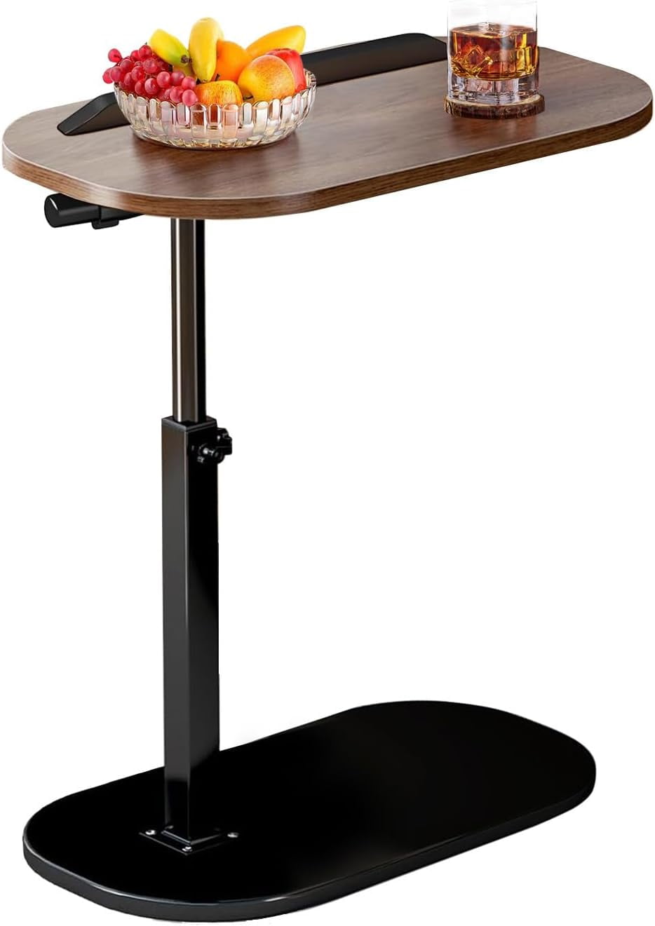 C Shaped End Table, Adjustable Height C Shaped Couch Side Table, 360 ...