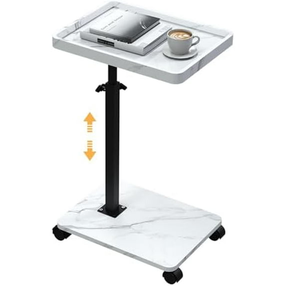 C Shaped End Table Adjustable Height, Couch Tables That Slide Under ...