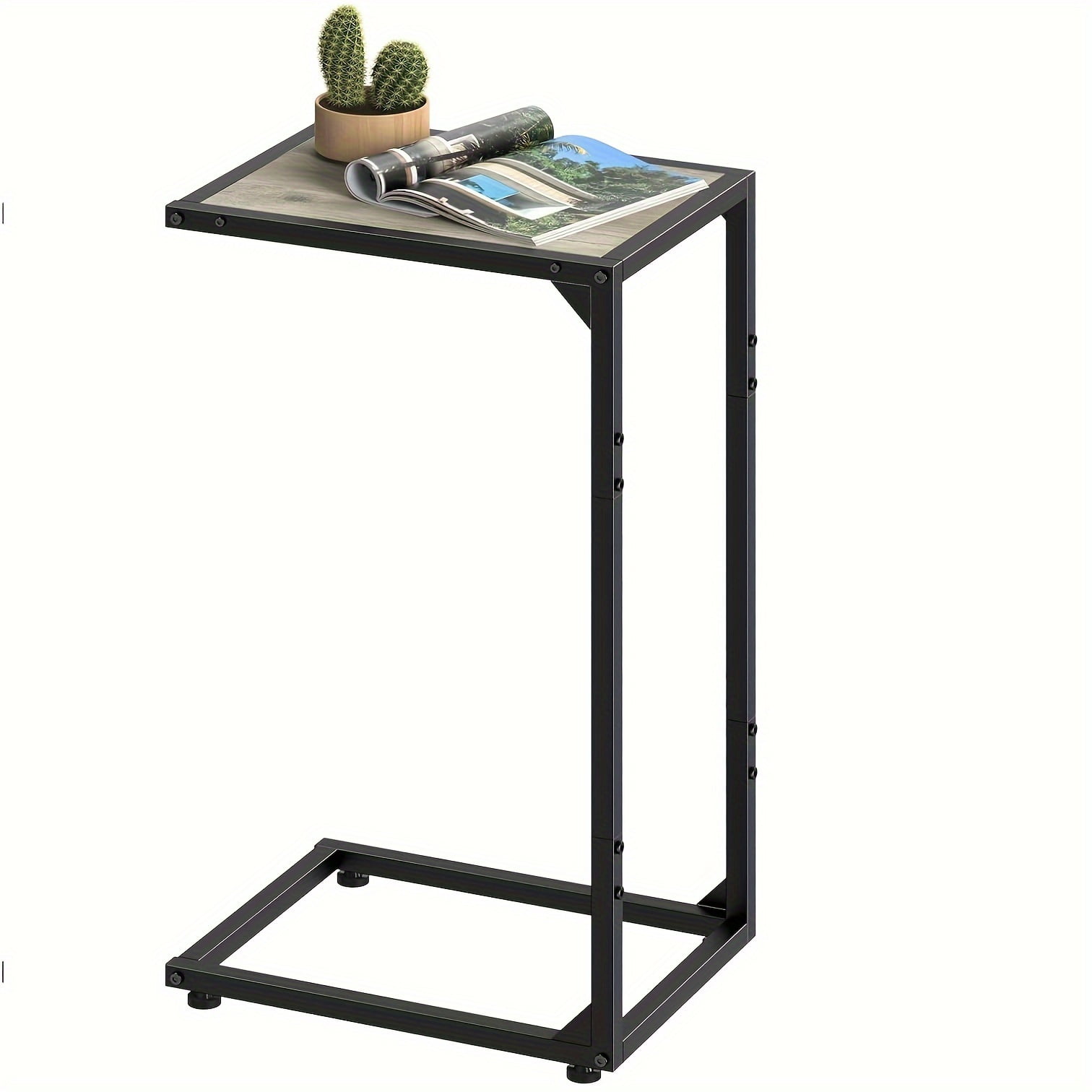 C Shaped End Table, Couch Tables That Slide Under, TV Tray Snack Table ...
