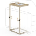 C Shaped End Table Natural (1 Pack) Ordinary For Small Spaces Living ...