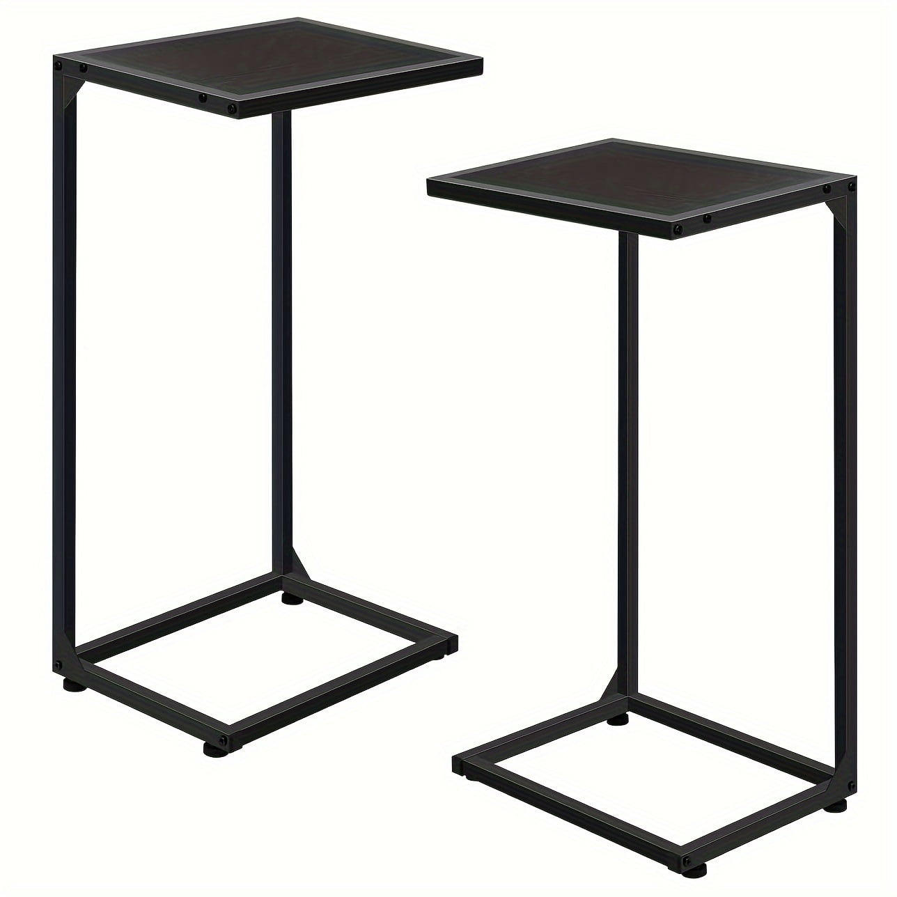 C Shaped End Table Set of 2/1Pack, C Table End Table, End Tables Living ...