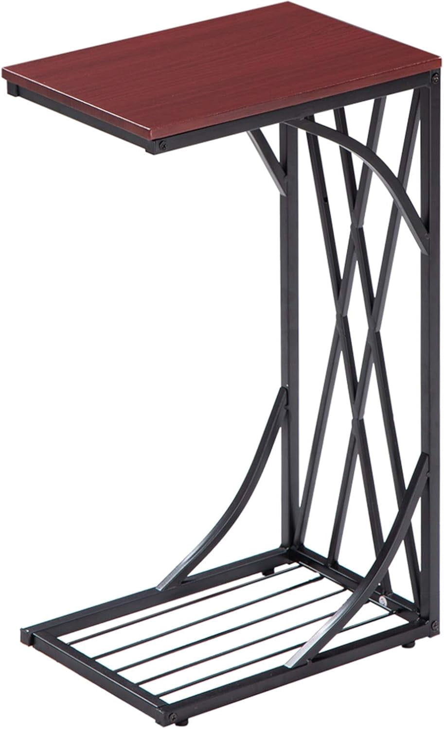 C Shaped End Table, Side Table, for Couch, Bed, Chair, Living Room ...