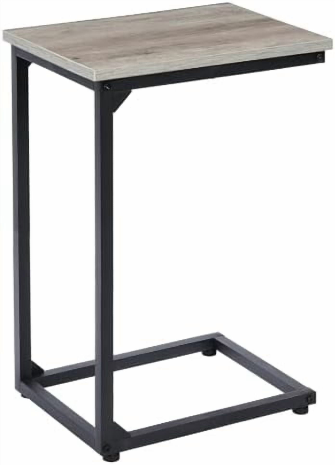 C Shaped End Table, Slide Under Couch Table for Sofa, TV Tray Snack ...