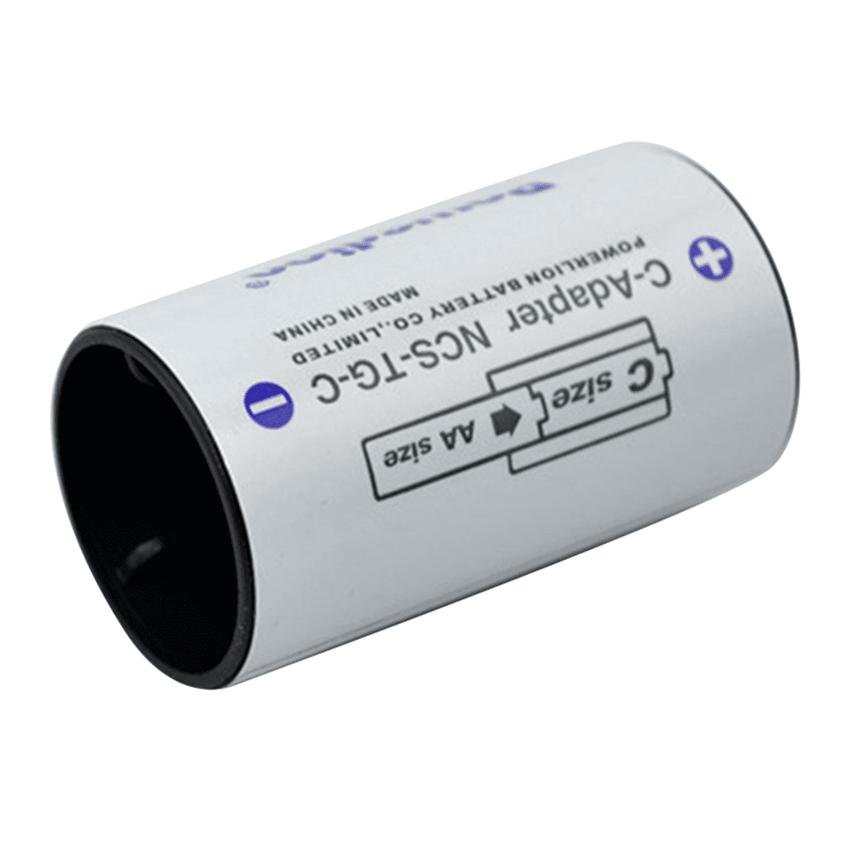C Size Battery Adapters, AA to C Size Battery Spacer Converter Case Use ...