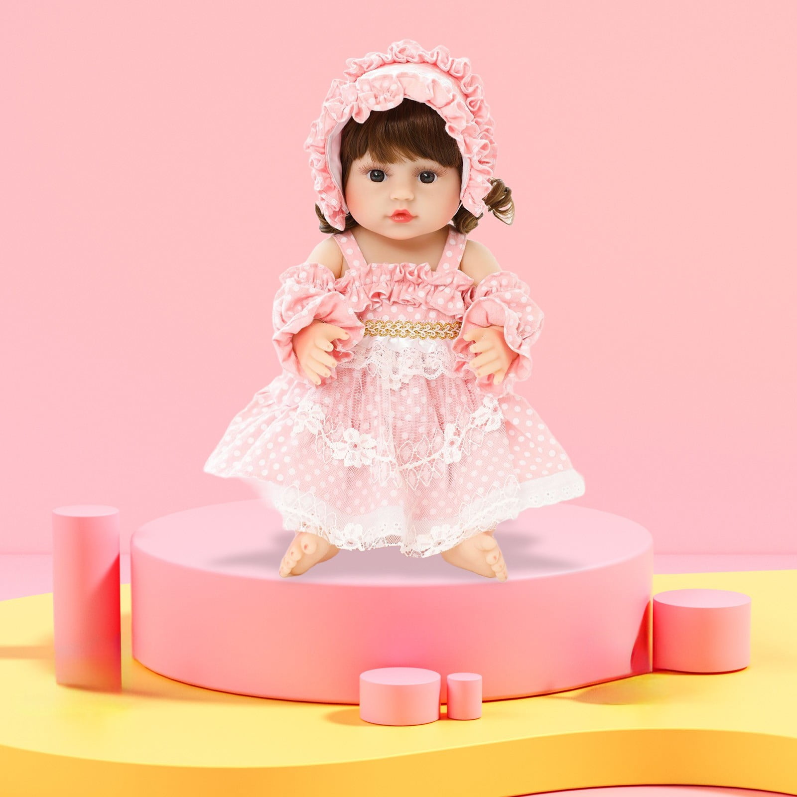 C Soft Vinyl Simulation Doll Toy For Kids 18.11X10.23X4.33In Realistic ...