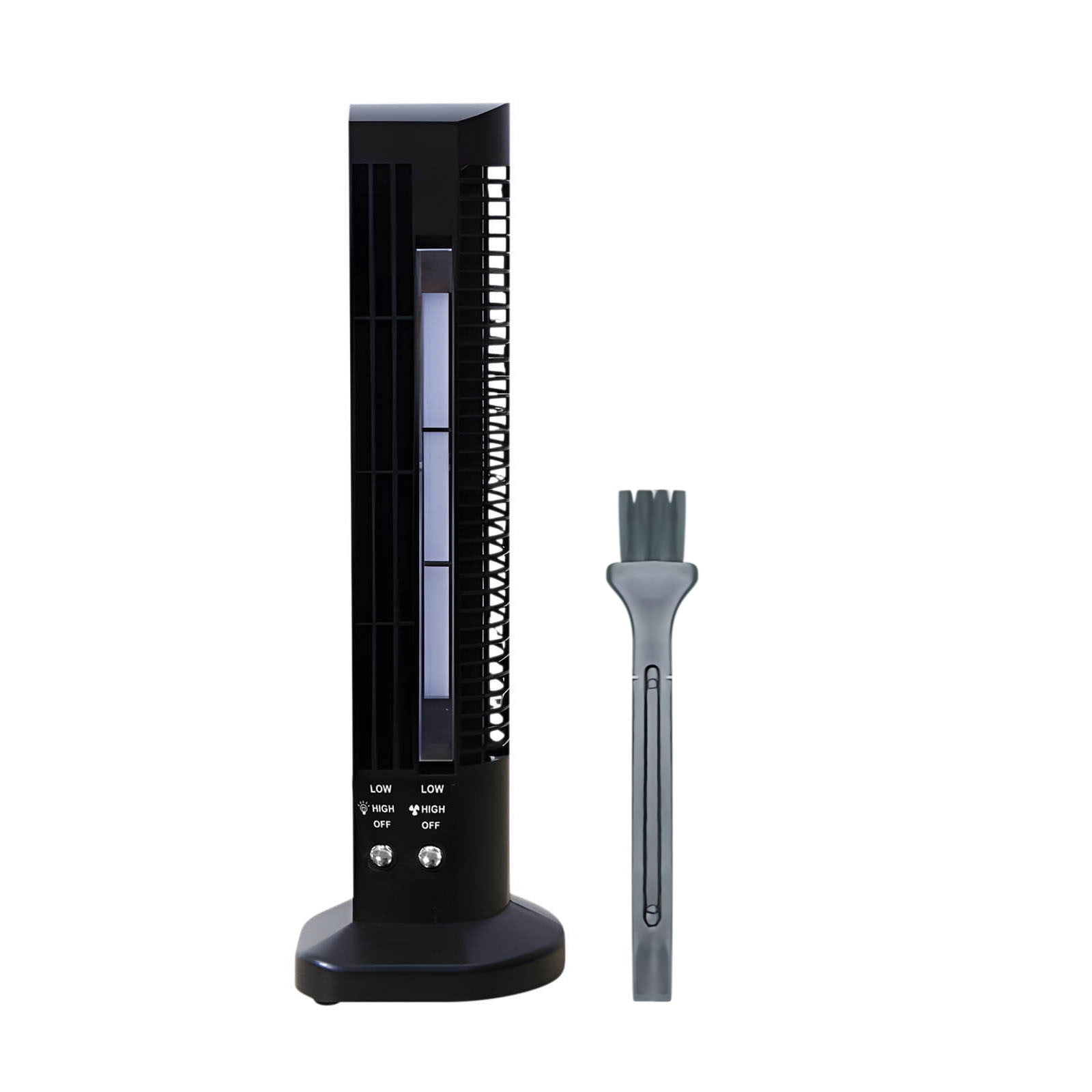 C Space-Saving Bladeless Tower Fan Usb Operation 3 Speed Settings ...