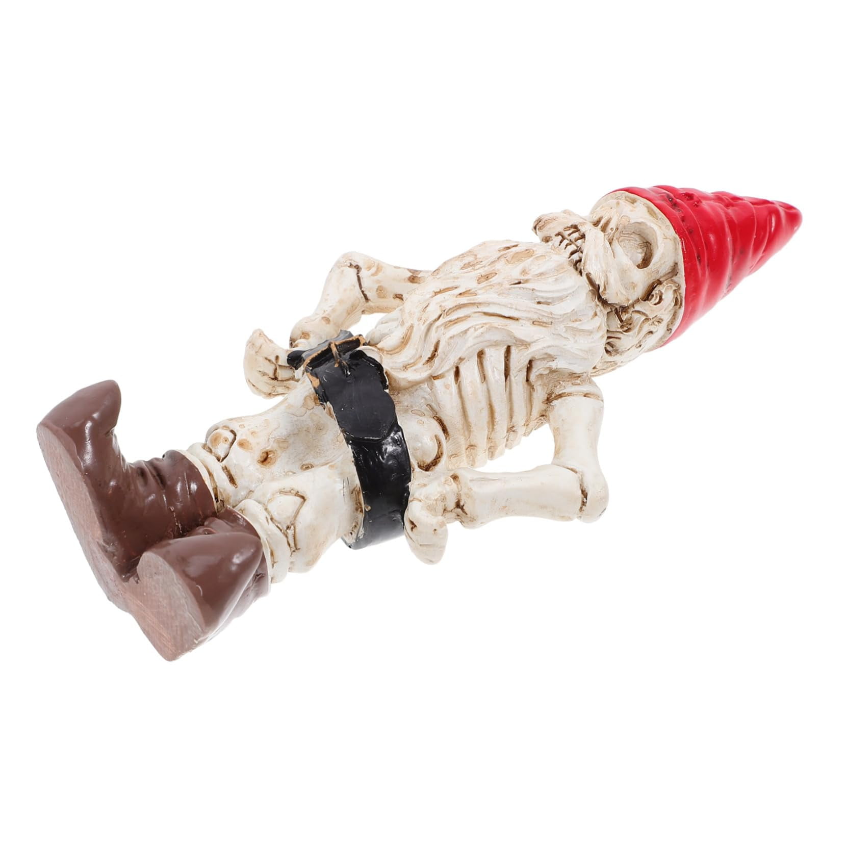 C Spooky Skeleton Garden Gnome Statue Realistic Resin Halloween ...