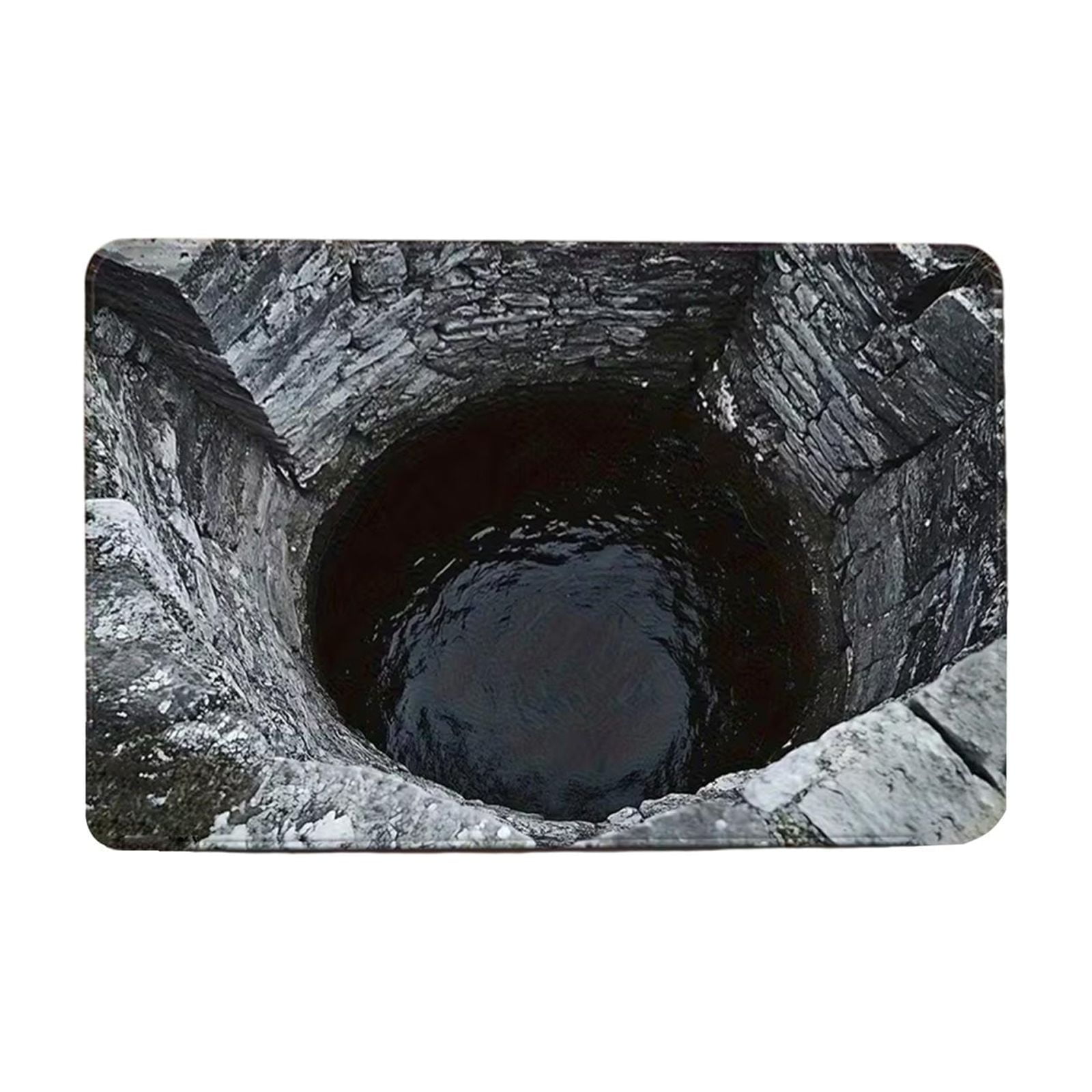 C Stereoscopic Visual Effect Door Mat, Non-Slip Absorbent Floor Rug ...