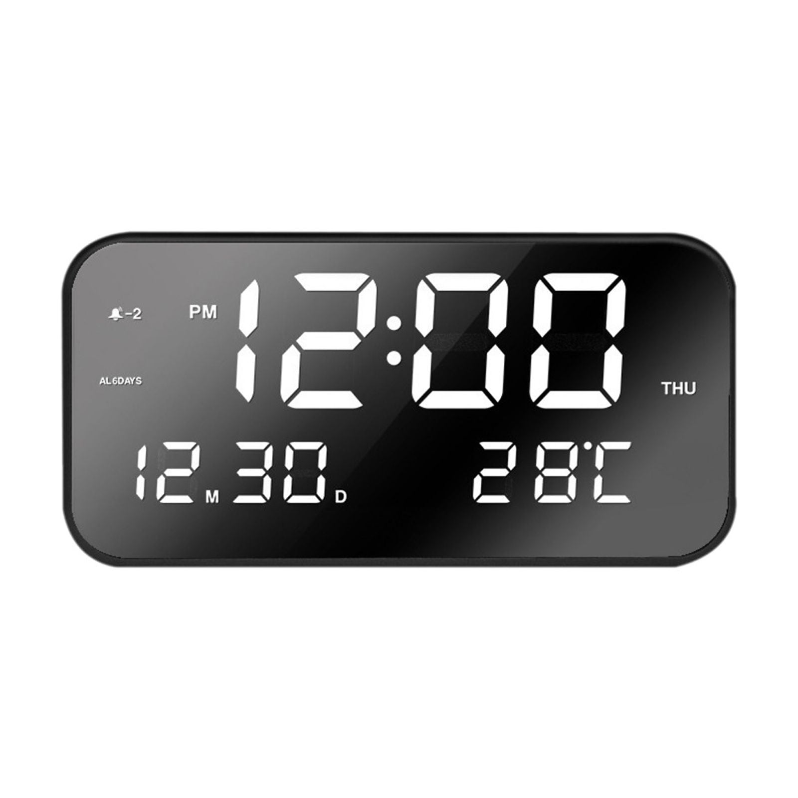 C Style C Digital Electronic Clock With Led Display Stereo Number ...