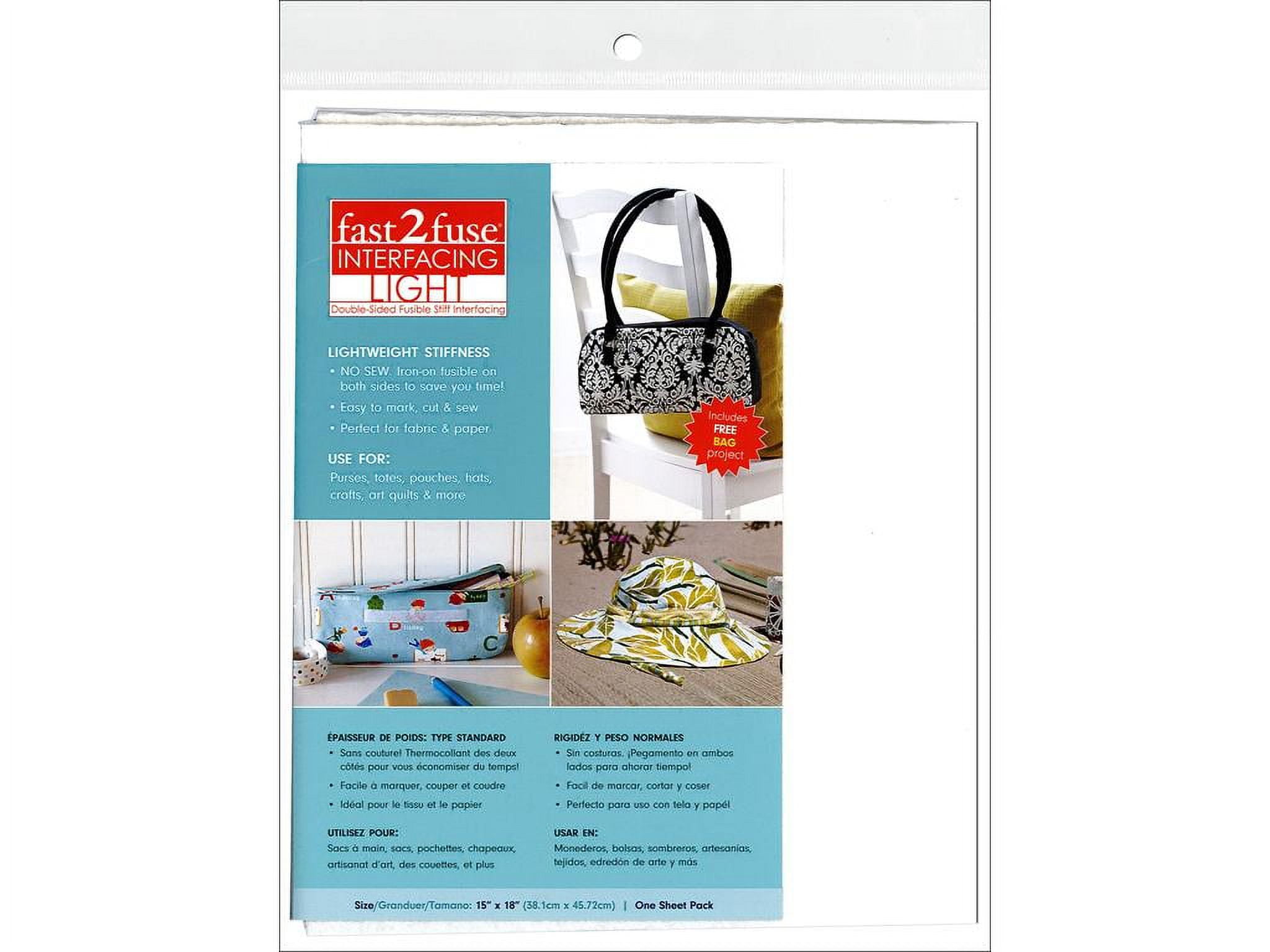 C&T Fast2Fuse Fusible Interfacing Light 15x18 - Walmart.com