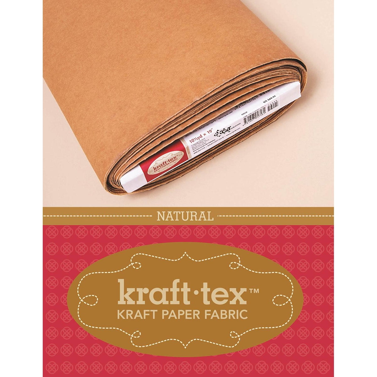 C&T Publishing Kraft Tex Paper Fabric 19 in. x 10 yd Bolt Natural ...