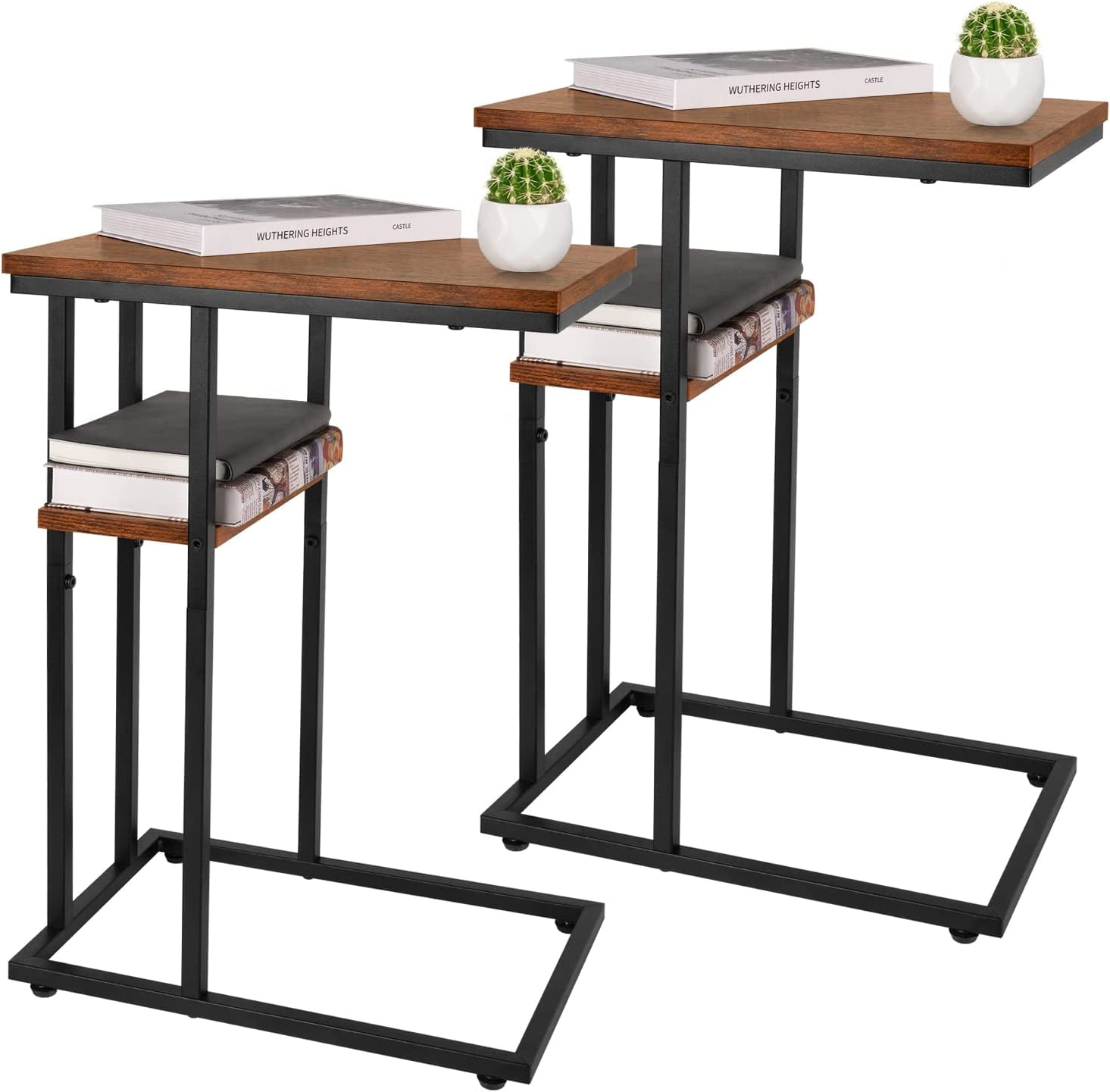 Customer reviews for C Table End Table Set of 2, Side Tables Living ...