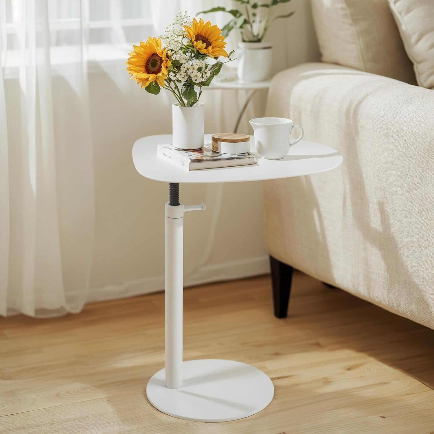 C Table End Table,Tray Metal Sofa Side Table, Accent Coffee Table ...