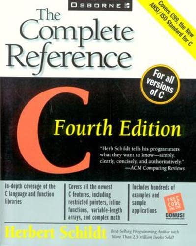 Pre-Owned C: The Complete Reference (Paperback) 0072121246 ...