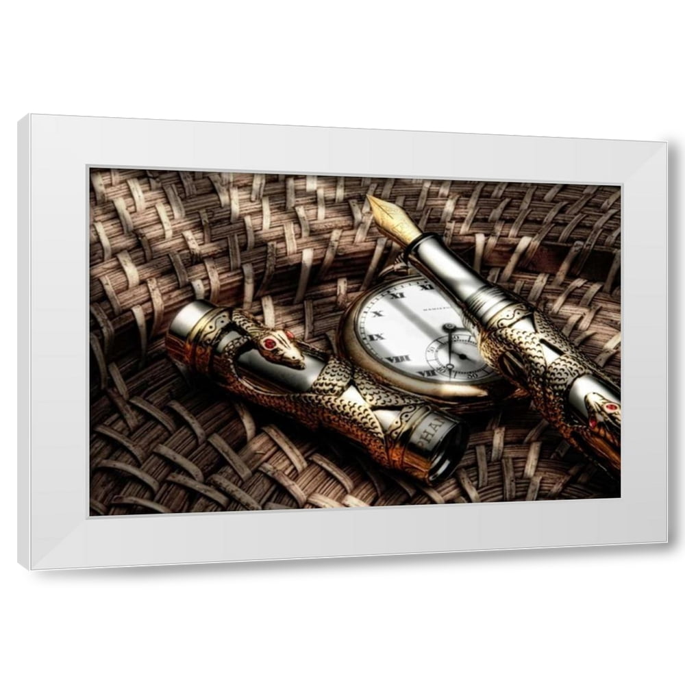 C. Thomas McNemar 18x13 White Modern Wood Framed Wall Art Titled ...
