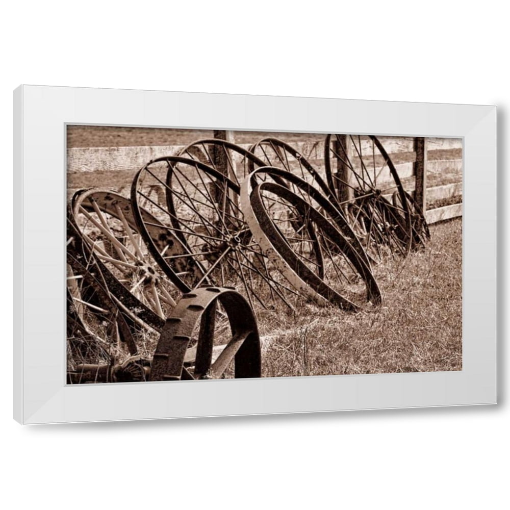 C. Thomas McNemar 32x23 White Modern Wood Framed Wall Art Titled ...