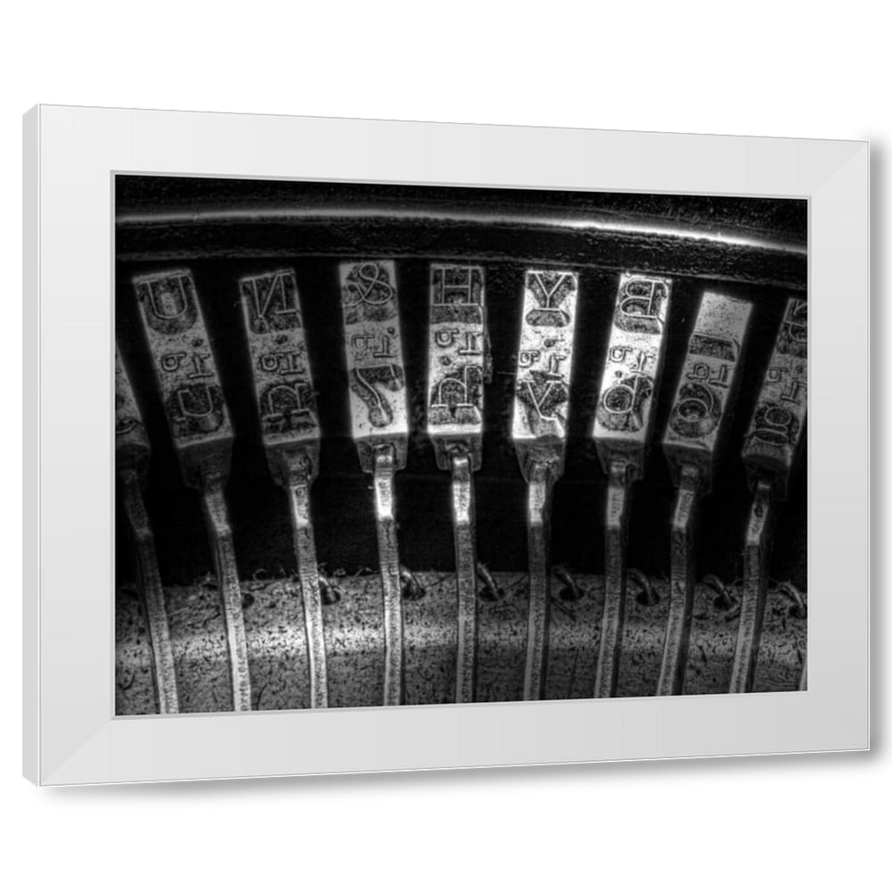 C. Thomas McNemar 32x26 White Modern Wood Framed Wall Art Titled ...