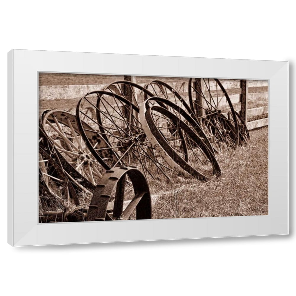 C. Thomas McNemar 4x24 White Modern Wood Framed Wall Art Titled ...