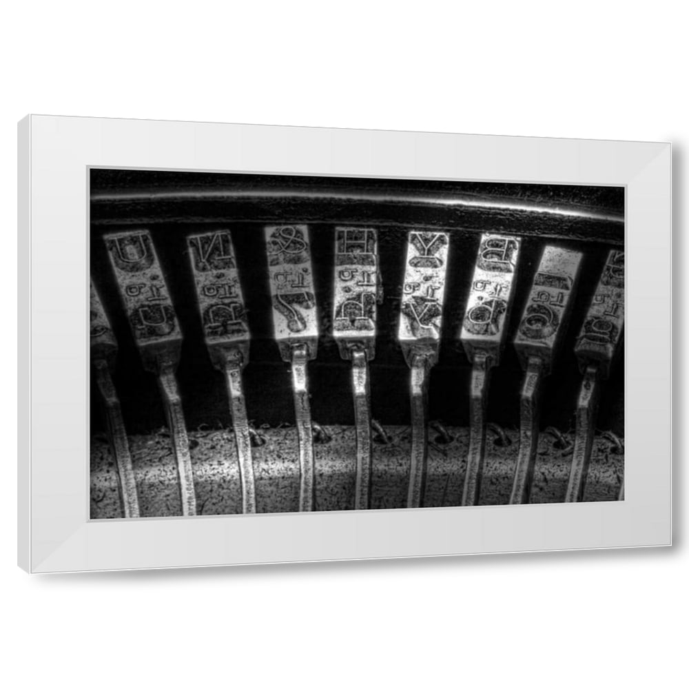 C. Thomas McNemar 4x24 White Modern Wood Framed Wall Art Titled ...