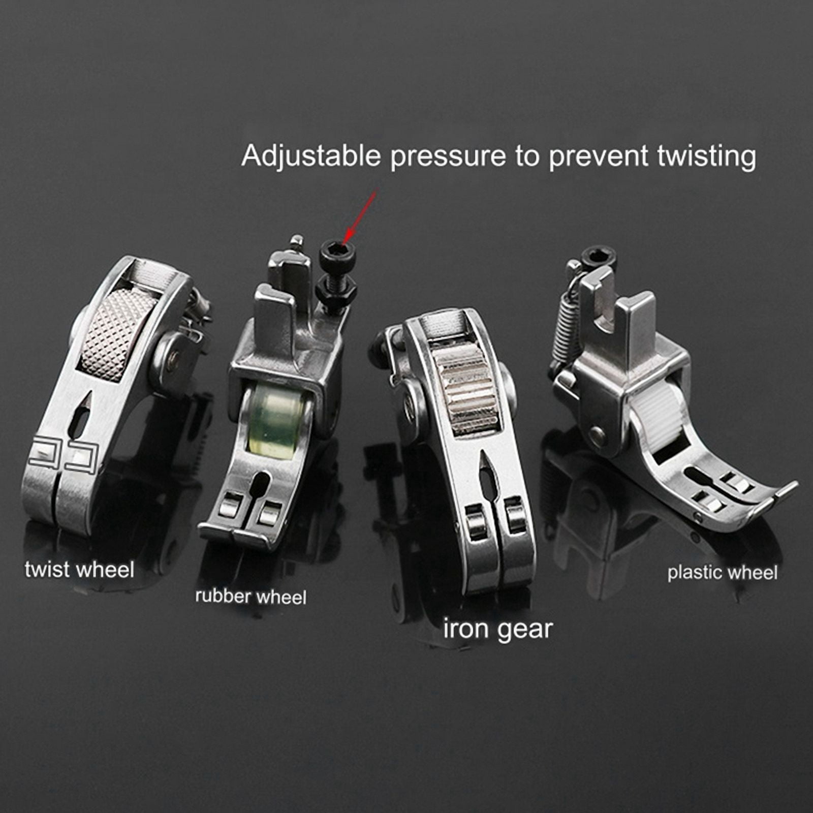 C Three Wheels Thick Roller Presser Foot for Industrial Sewing Machine ...