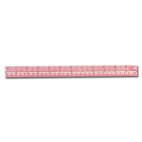 Westcott 10ths/Metric Beveled Ruler, 12-Inch/30cm (B-65), Clear ...