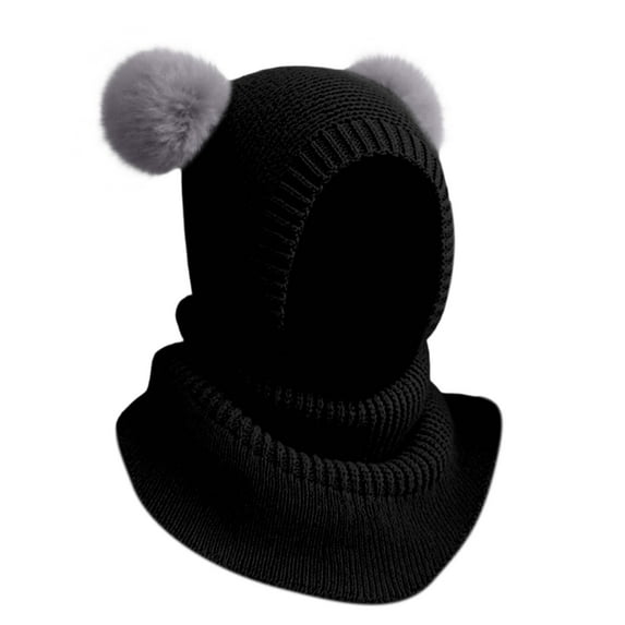C Toddler Fleece-Lined Balaclava Winter Hat - 2-In-1 Beanie With Face ...