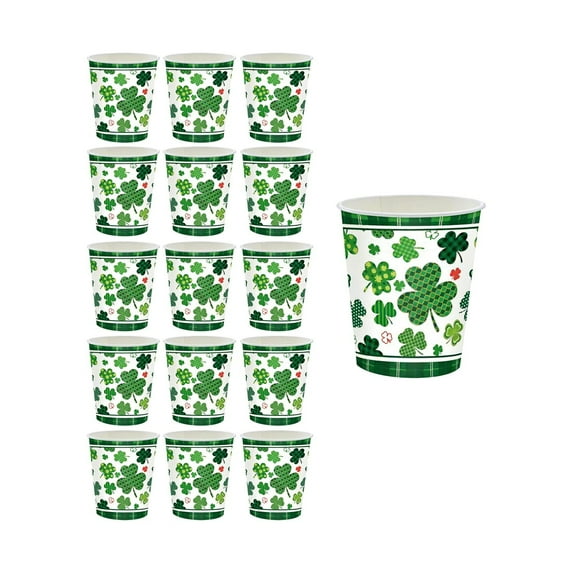 C Trefoil St Patricks Day Theme Party Tableware Disposable Paper Cups ...