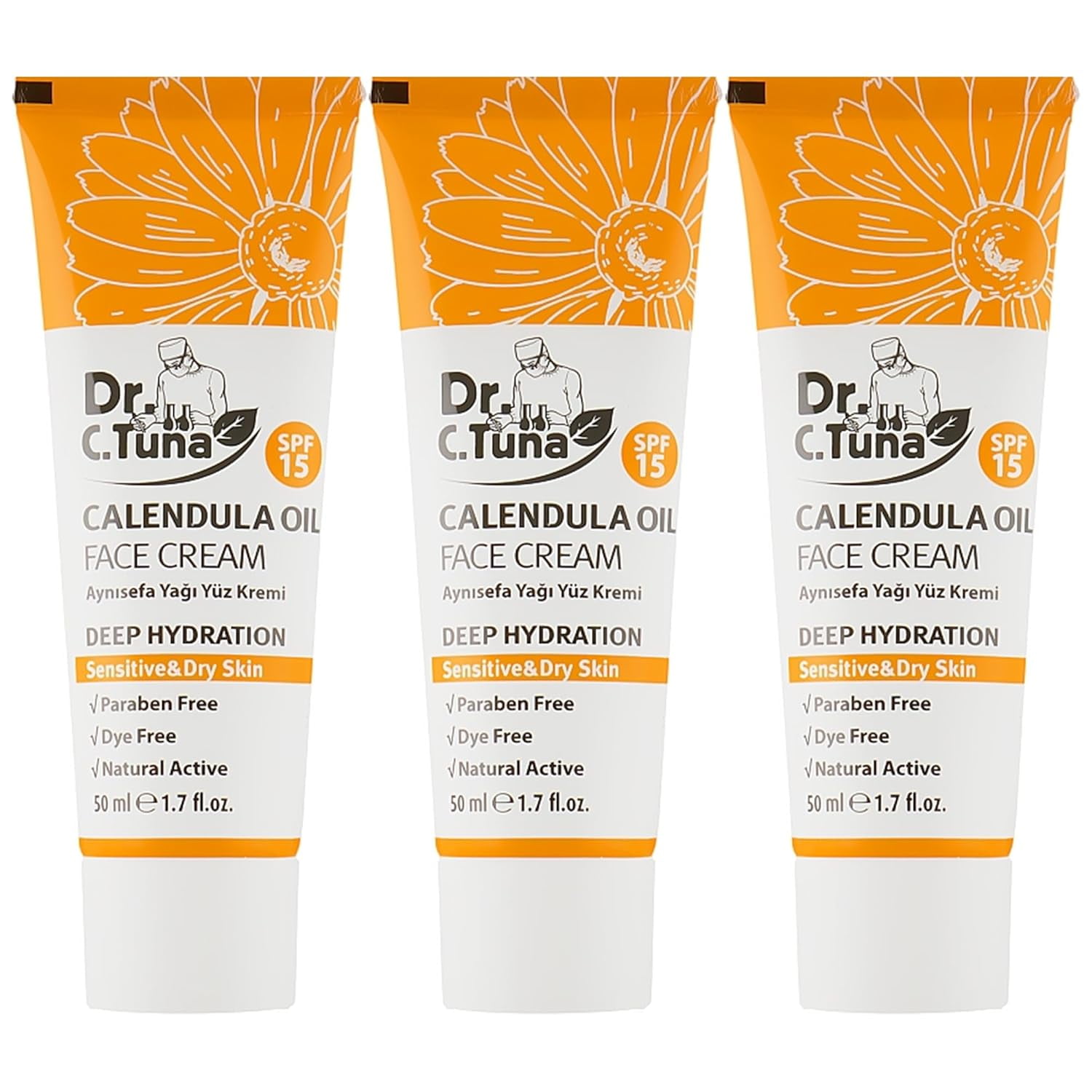 C. Tuna Calendula Oil Face Cream, Deep Hydration and Soothing for Acne ...