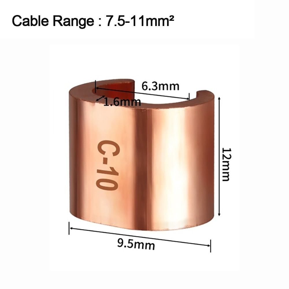 C Type Clip Buckle Aluminum Cable Clamp C Type Branch Connection Copper ...