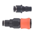 C Type Pneumatic Fittings PU Tube Quick Connectors Features Double ...