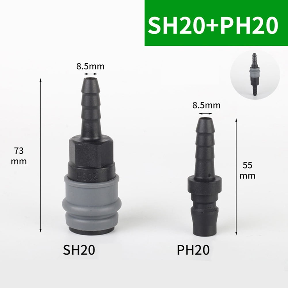 C-Type Pneumatic Fittings Self Locking PU Tube Connector for 8mm Pipe ...