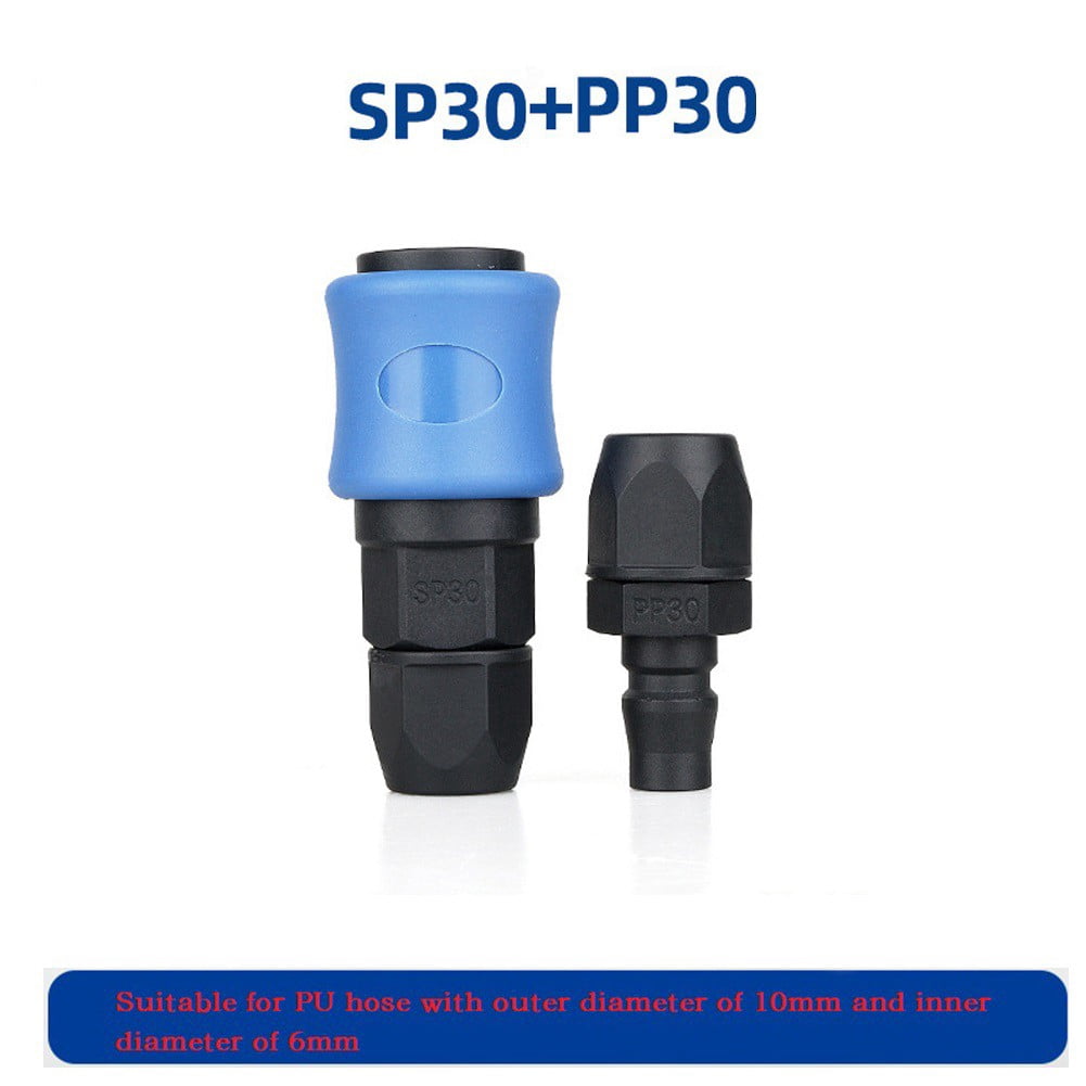 C-Type Self-Locking Quick Connectors Kit Compressor Pneumatic Fittings ...