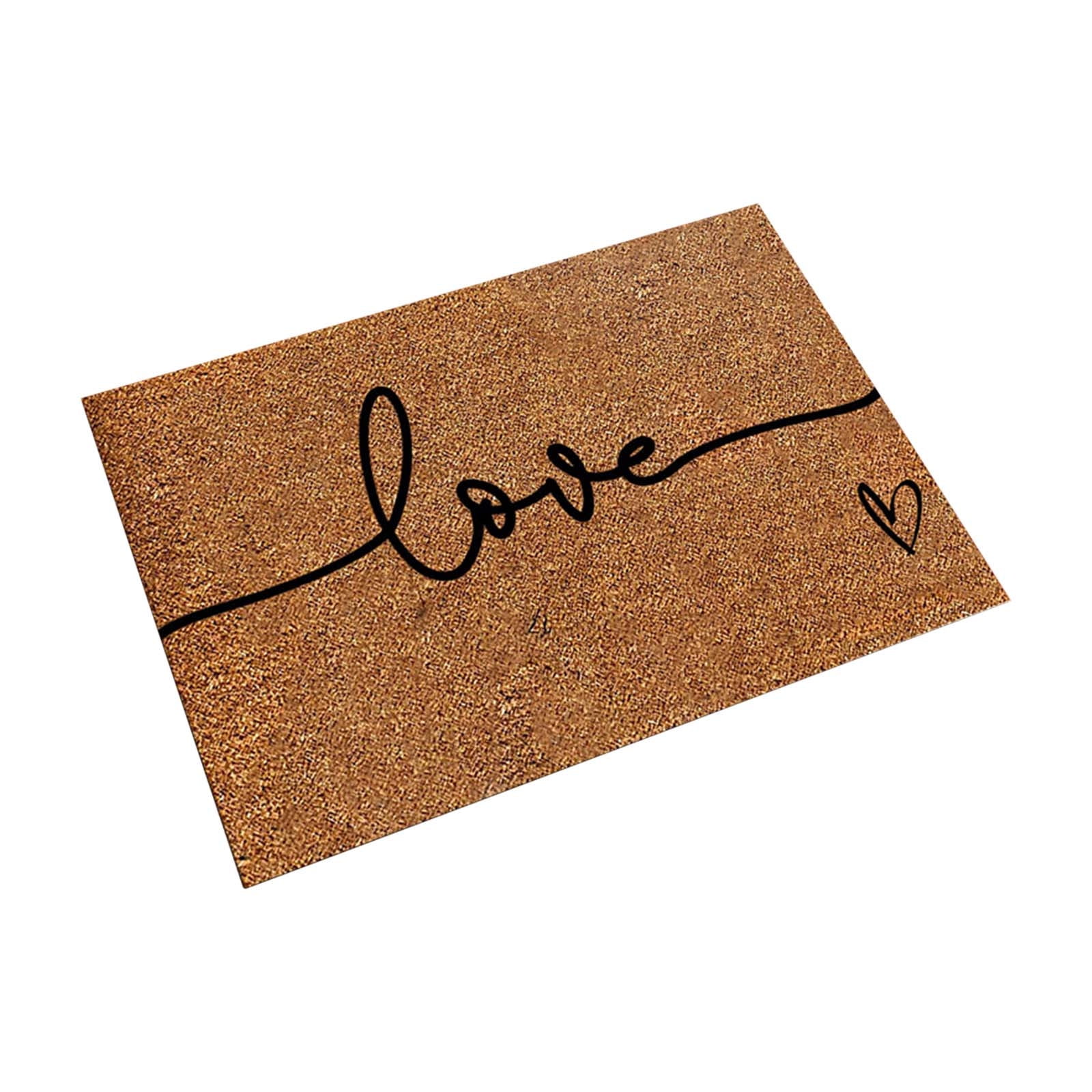 C Valentine’S Day Heart Floor Mat 40X60Cm Romantic Soft Flock Carpet ...