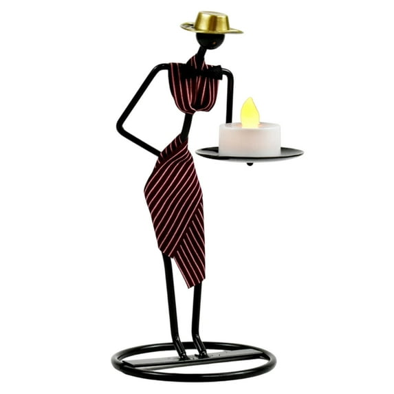 C Version C Waiter Candle Holders Iron Candle Stand Stylish Table ...