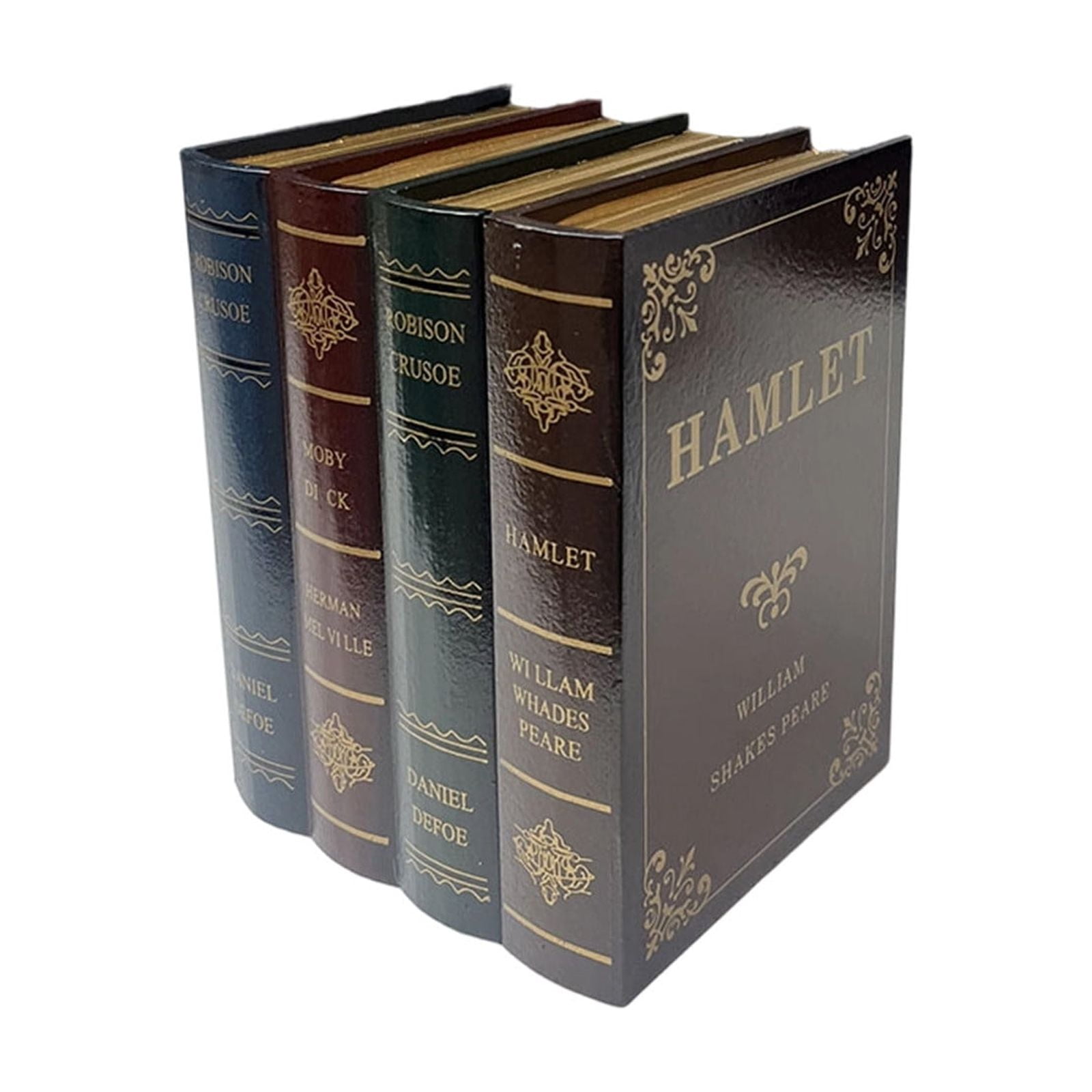 C Vintage Style Fake Book Props Simulation Book Jewelry Box Organizer ...